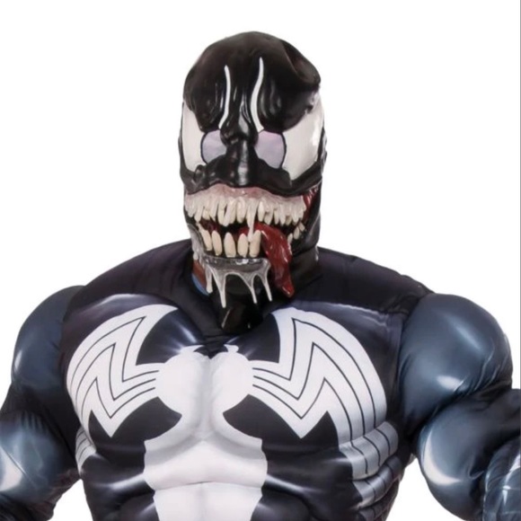 Marvel | Other | Venom Costume Mens Muscle Chest Spiderman Black ...